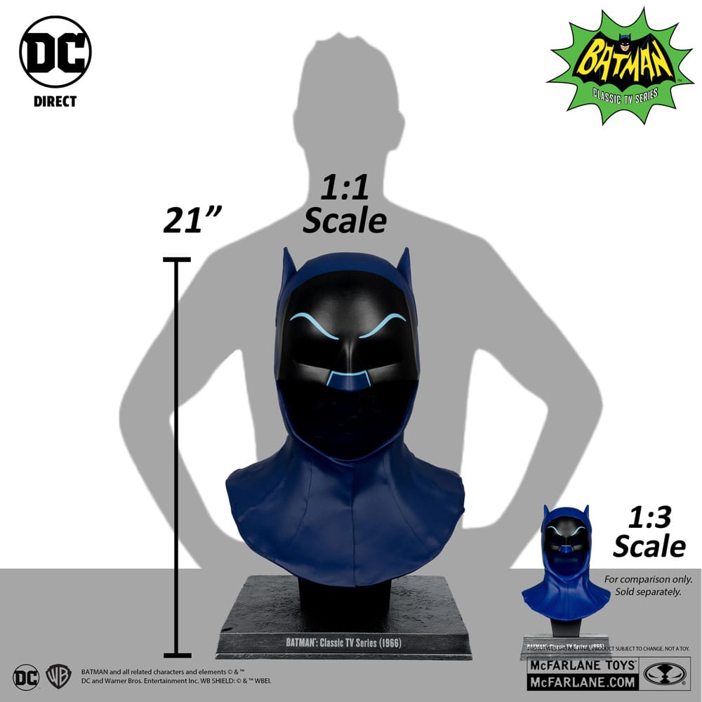 Batman 1966 DC Direct Replika 1/1 Batman Cowl 53 cm | GeekUp.pl