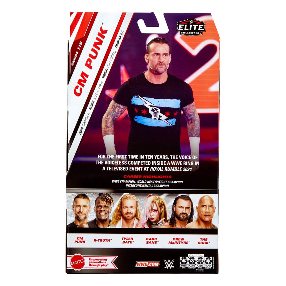 WWE Elite Collection Action Figurka CM Punk 15 cm